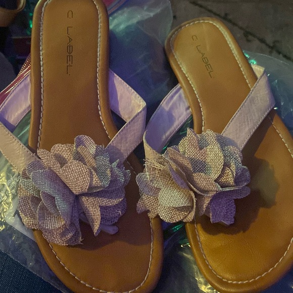 C Label | Shoes | Hard Soled Embellished Flip Flops For Women | Poshmark